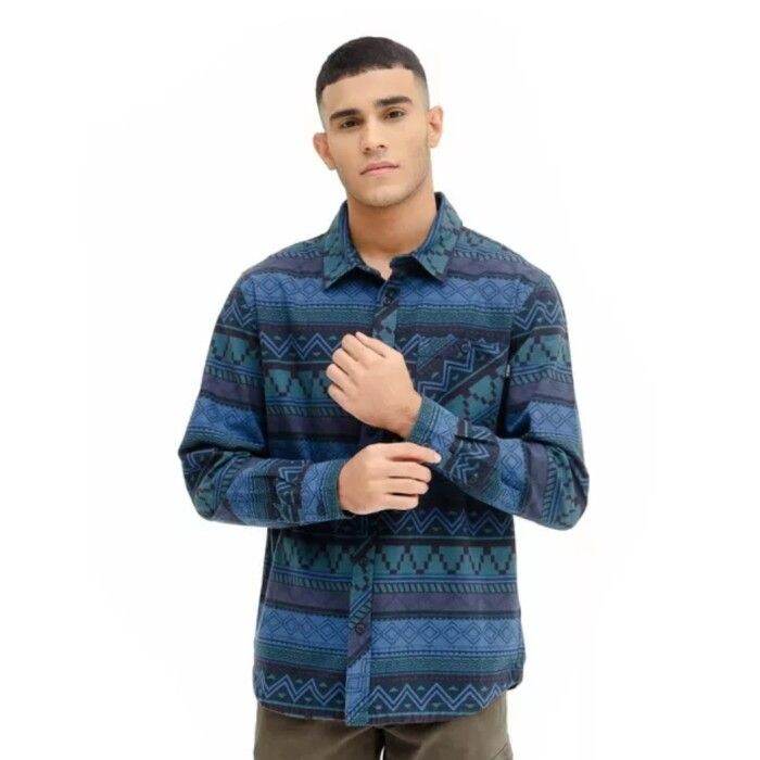 EIGER POZA RICA FLANNEL SHIRT kemeja flanel flannel batik etnik - blu ...