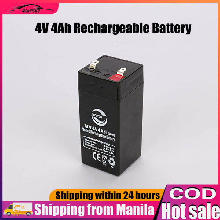 4V 4Ah Rechargeable Battery 4V4Ah 4 Volts Battery | Lazada PH