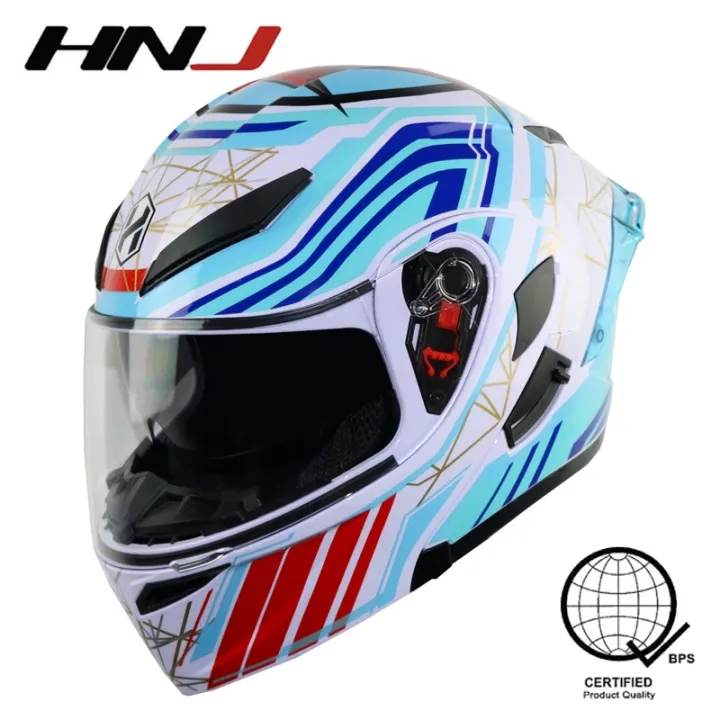 motorcycle HNJ 852 4 Men's Full Face Motorcycle Helmet Dual Visor ...