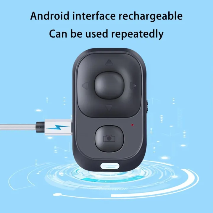Mini Wireless Selfie Remote Control, Bluetooth Compatible Timer Camera Controller Phone Button ...