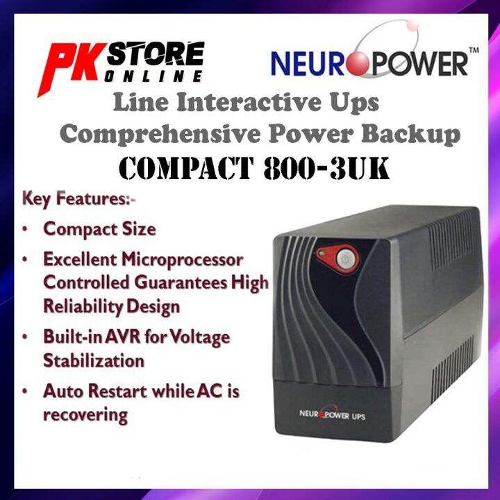 NEUROPOWER COMPACT 800-3UK UPS | Lazada
