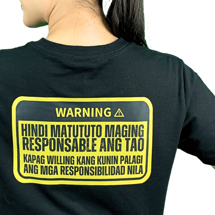 RM T-SHIRT 04 WARNING HINDI MATUTUTO | Lazada PH