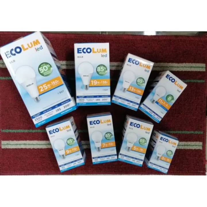 ECOLUM LED Bulb Daylight / Warm White (3 5 7 9 11 13 15 watts) | Lazada PH