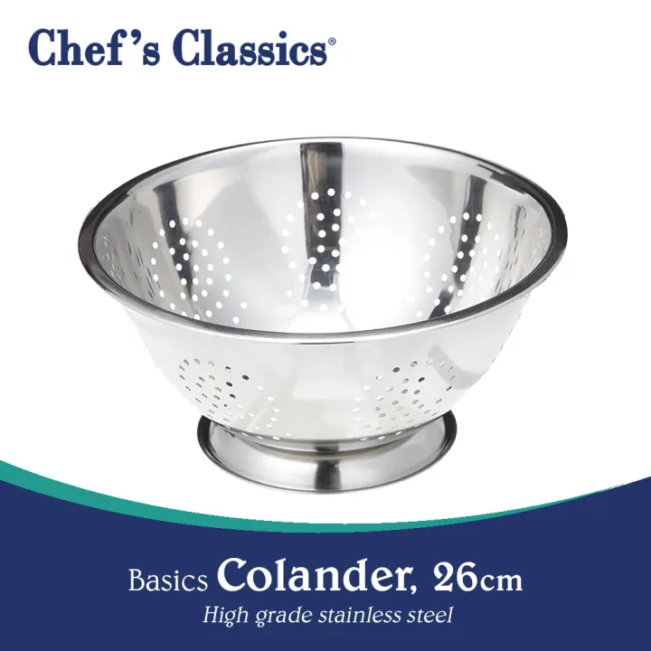 Chef's Classics Basics Stainless Steel Colander, 26cm | Lazada PH