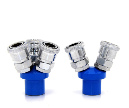 Air Compressor Manifold 2 Way 3 way Quick Connect Multi Hose Coupler ...