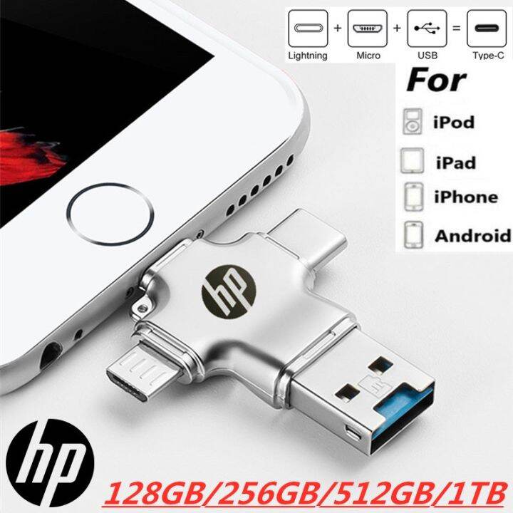 ♥【Readystock】FREE Shipping+COD♥ HP 4-in-1 Flash Drive USB 3.0 ...