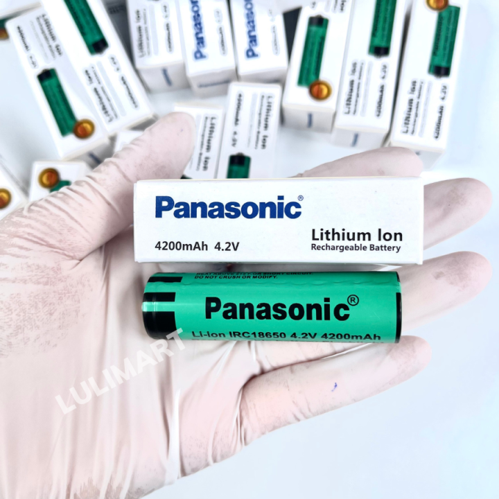 Pin Sạc Lithium ion PANASONIC IRC18650 4.2V 4200mAh Dùng Cho Đèn Siêu ...