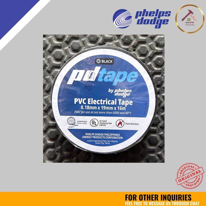 Phelp Dodge (P.D) Electrical Tape (16meters) | Certified Product Safety ...