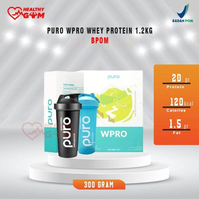 PURO WPRO 1.2kg Whey Protein debm 90 92 Susu Protein | Lazada Indonesia