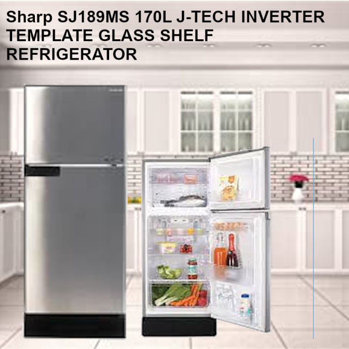 SHARP SJ189MS 170L J-TECH INVERTER TEMPLATE GLASS SHELF FRIDGE ...