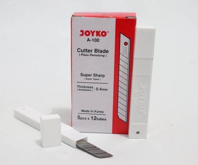 Isi Cutter Kecil A100 Joyko Refill Isian Pisau Mini Blade Razor Knife ...