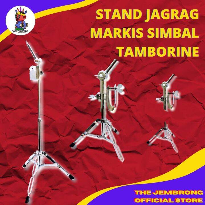 TERMURAH! STAND JAGRAG KAKI MARKIS MARAWIS KECREK TAMBOURINE SIMBAL ...