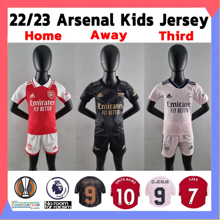 Arsenal Kids Jersey 22/23 Home Away Third Children Football Jersey ...