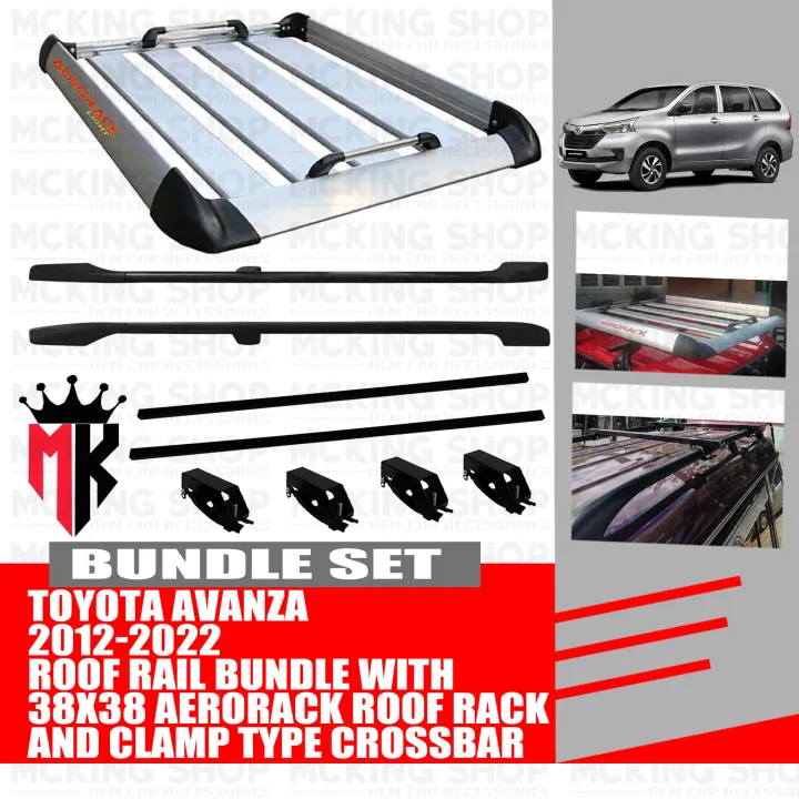 Toyota Avanza 2012-2022 Aluminum Aero Rack 38x38 Roof Rack / Roofrack ...