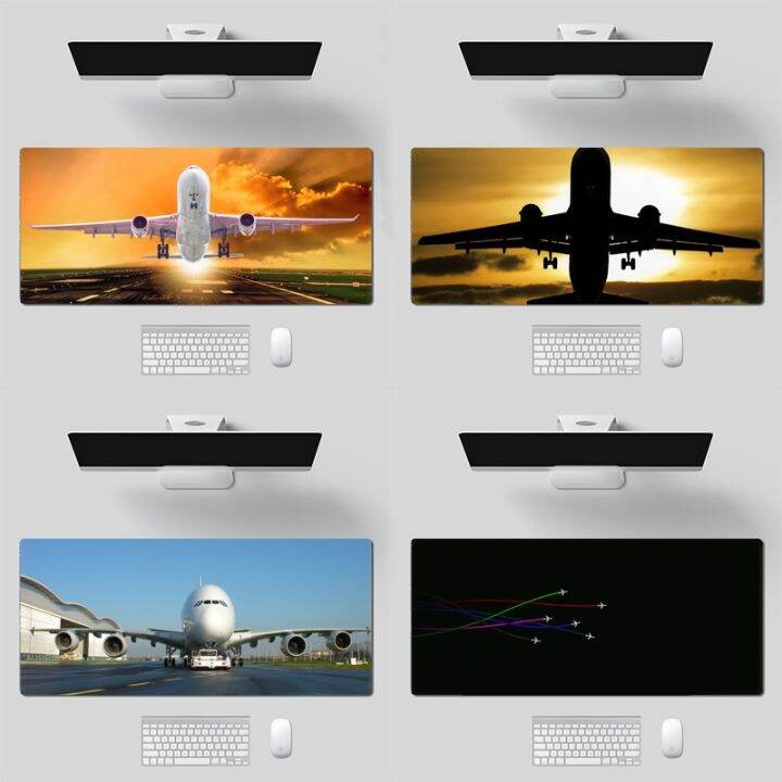 Plane Aircraft Flight Clouds Laptop Keyboard Desk Mat Office Computer ...