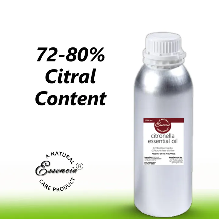 ESSENCIA, CITRONELLA Essential Oil in 1 Liter Aluminum Bottle ...