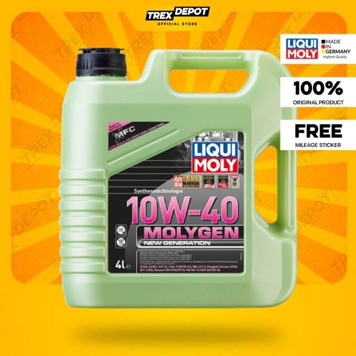 LIQUI MOLY Molygen New Generation Hydrocrack Engine Oil 10W40 (4L) | Lazada