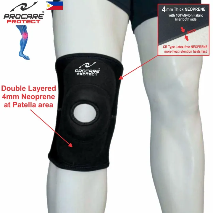 PROCARE PROTECT #6010 Knee Support Brace 9inch Slip-On, Double Layered ...