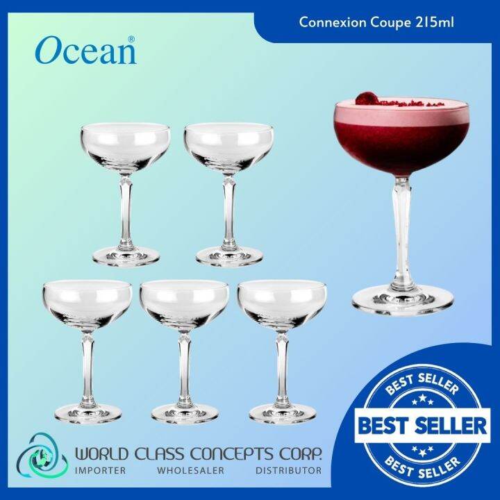 Ocean Glassware Connexion Coupe 215ml / 7 1/2oz Set of 6 | Lazada PH