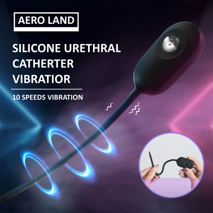 10 Speed Urethral Sounding Vibrating Urethral Dilator Plug Urethral ...