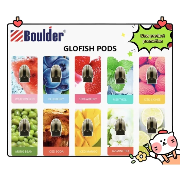 Vape pods Boulder 3 in 1 Pods 2.2ml Not Compatible relx Various flavors ...