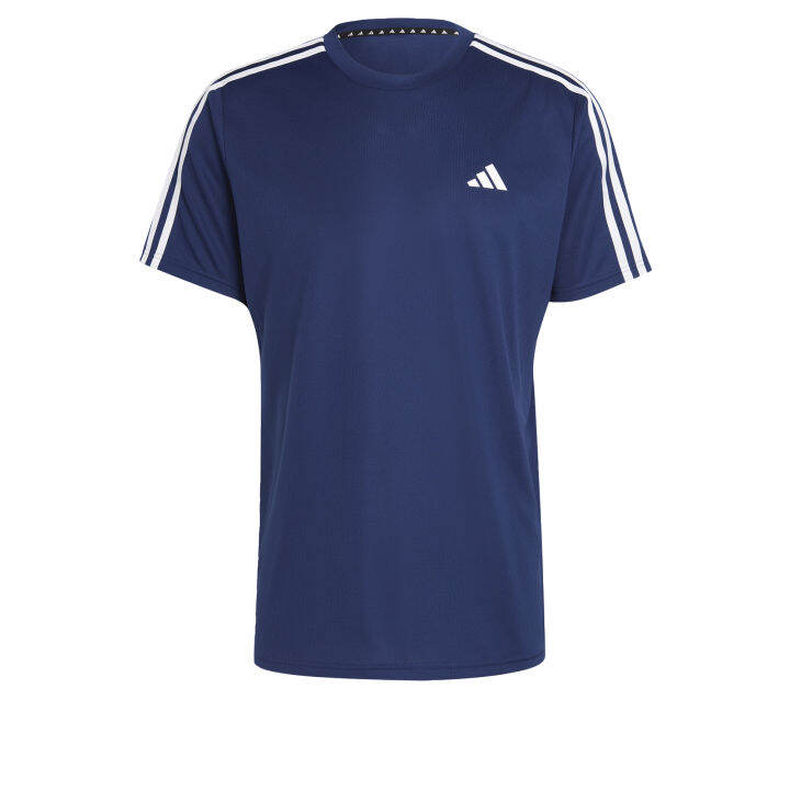 adidas เทรนนิง เสื้อยืดเทรนนิง Train Essentials 3-Stripes ผู้ชาย สี ...