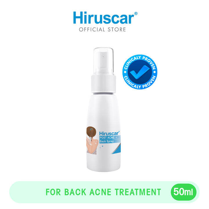 Hiruscar Post Acne Back Spray 50ml | Back Acne Scar & Dark Mark | Parut ...