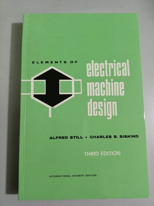 Electrical Machine Design third edition By:Charles S.Siskind | Lazada PH