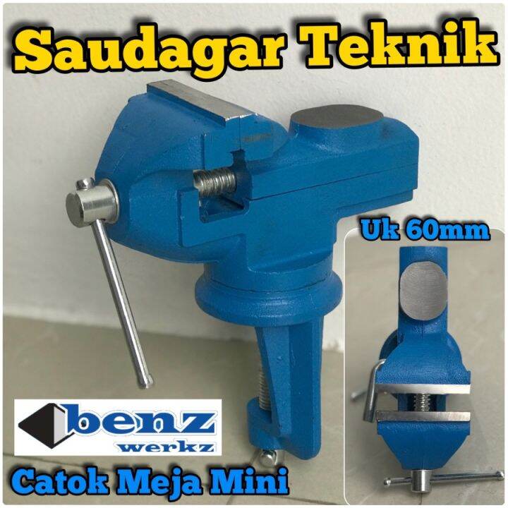 Catok Meja Mini Ragum Mini Catok Kayu Mini Vice Table Benz Werkz ...