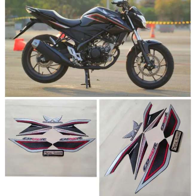 STIKER STRIPING & LIS BODY CB CB150R 2015 HITAM STANDAR | Lazada Indonesia