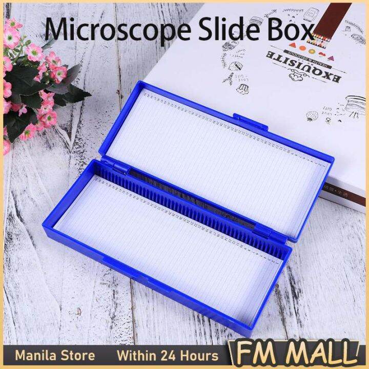 100pcs Microscope Slide Box Biological Pathology Rectangular Microscope ...
