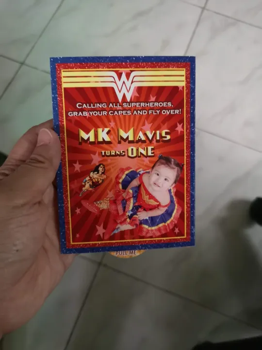 SUPERHERO PULL ME Invitation | Lazada PH