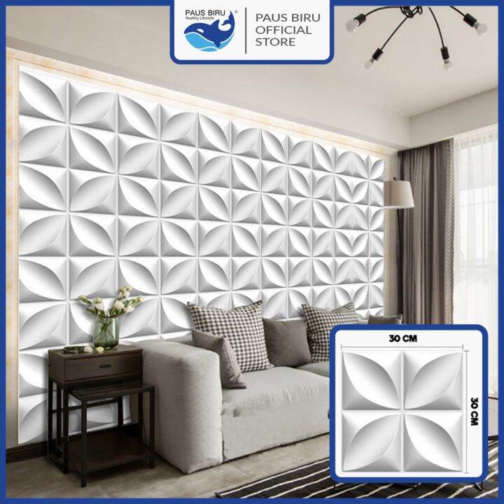 Paus Biru - WALL PANEL 3D PVC WALLPANEL WALLPAPER DINDING / WALL PANNEL ...