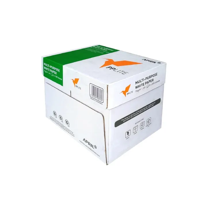 Kertas Hvs A4 75gram Merk Paperlite 1 Dus 5 Rim 1 Rim Isi 500 Lembar