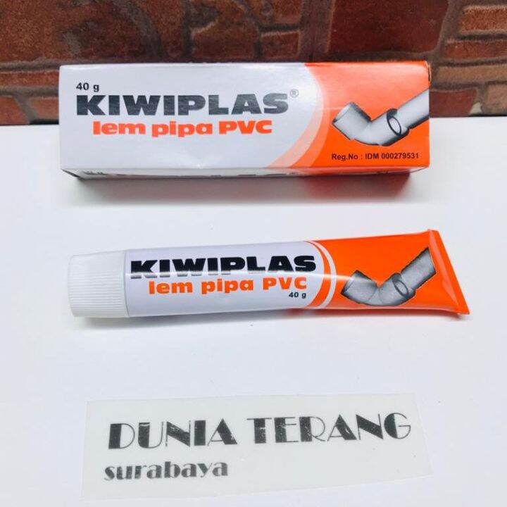 Lem Pipa Pvc KIWIPLAS - Lem Paralon Tube 40gr - Lem PVC Air Isarplas ...