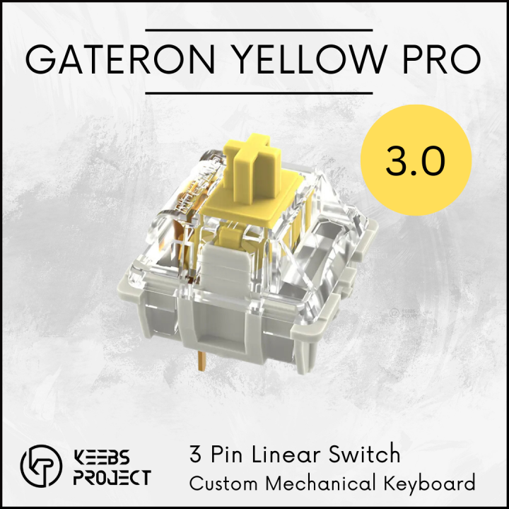 Gateron Yellow Pro 3.0 New 3pin Linear Mechanical Switches for ...