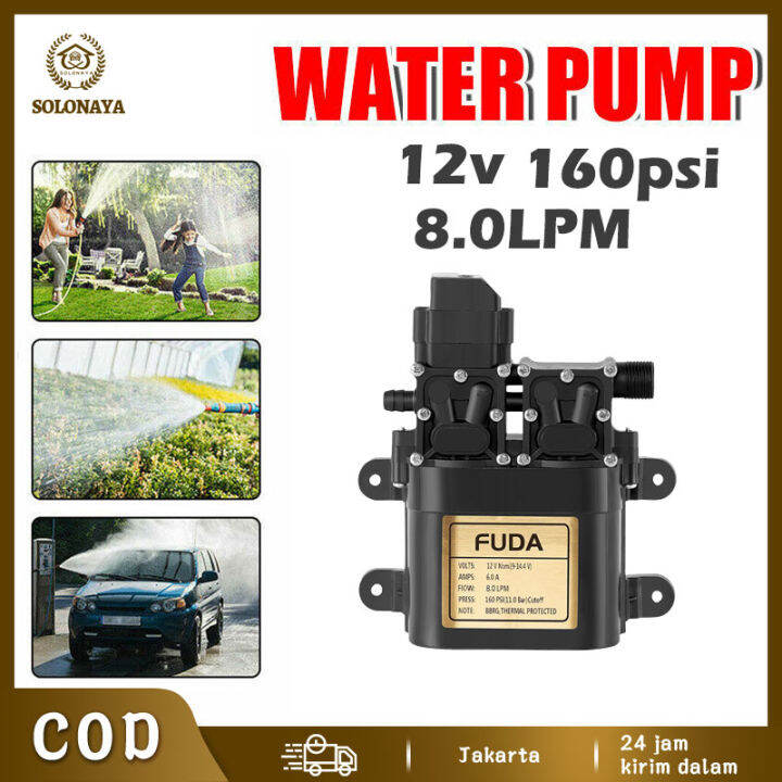 Pompa 12v 11 Bar 160psi / Pompa DC 12 Volt / Pompa Air DC Bertekanan ...