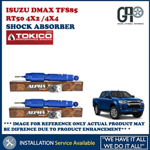 ISUZU DMAX TFS85 / RT50 4X2 4X4 TOKICO ALPHA SERIES HEAVY DUTY SHOCK ...