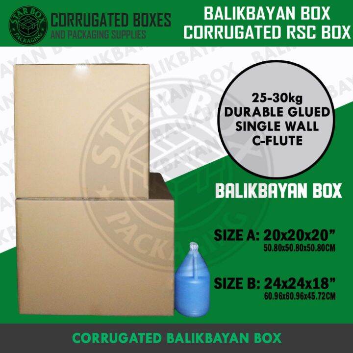 Starbox Corrugated Boxes Kraft Balikbayan Box Shipping Box | Lazada PH