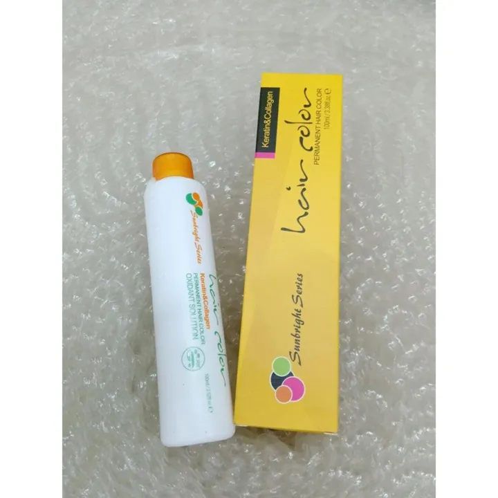 sunbright hair color with oxidizing( 3.0 dark brown ) | Lazada PH