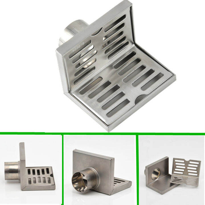 Wall Type Floor Drain Stainless Steel 304 Corner Floor Drain L- Type ...