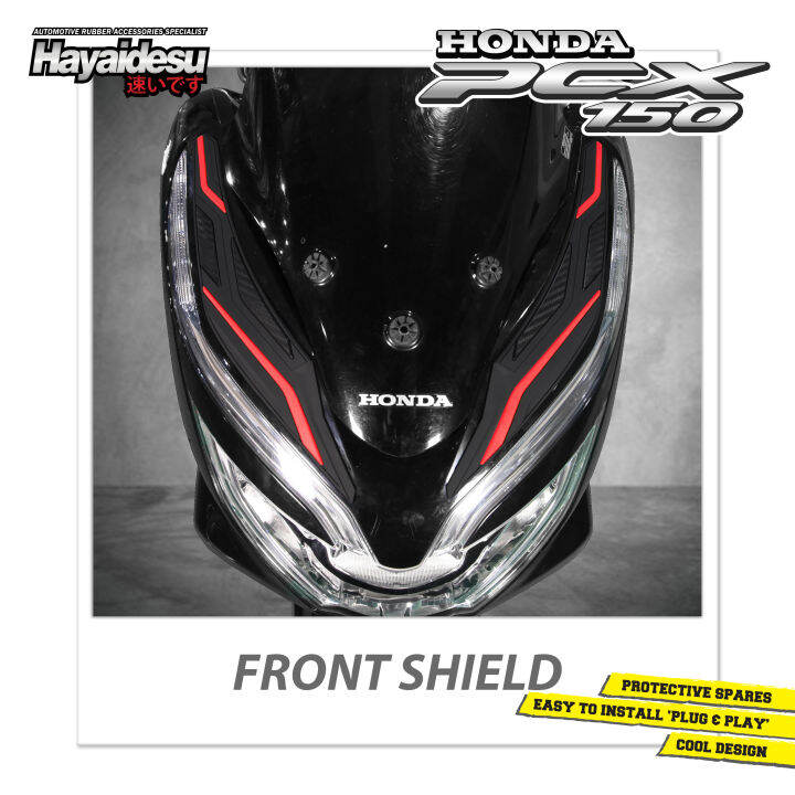 Hayaidesu Honda PCX 150 Front Shield Body Protector Cover | Lazada PH