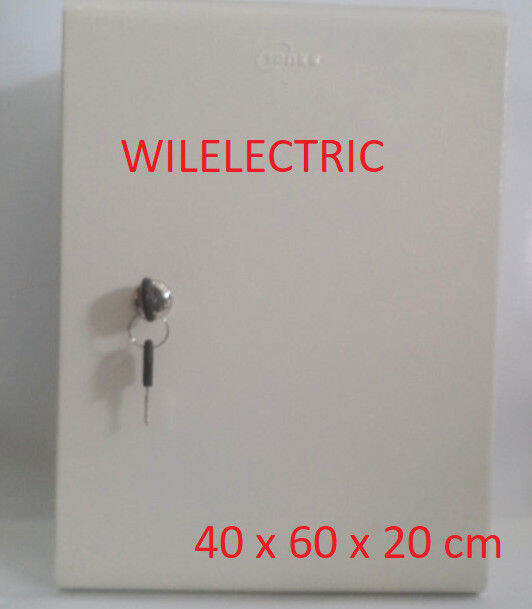 IONEE Box panel listrik indoor 40 x 60 x 20 / 40x60x20 cm cream besi ...