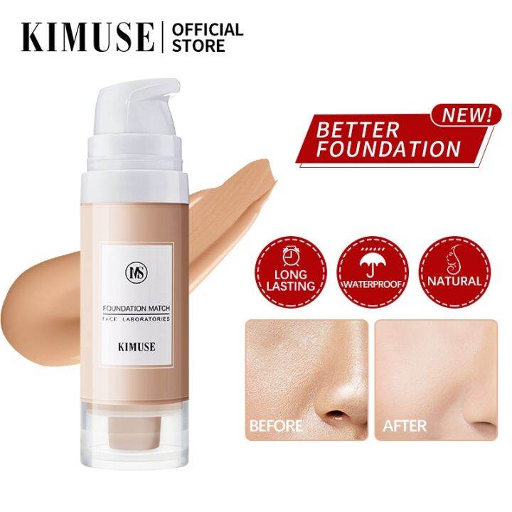 KIMUSE Matte Long Lasting Waterproof Liquid Foundation | Lazada PH