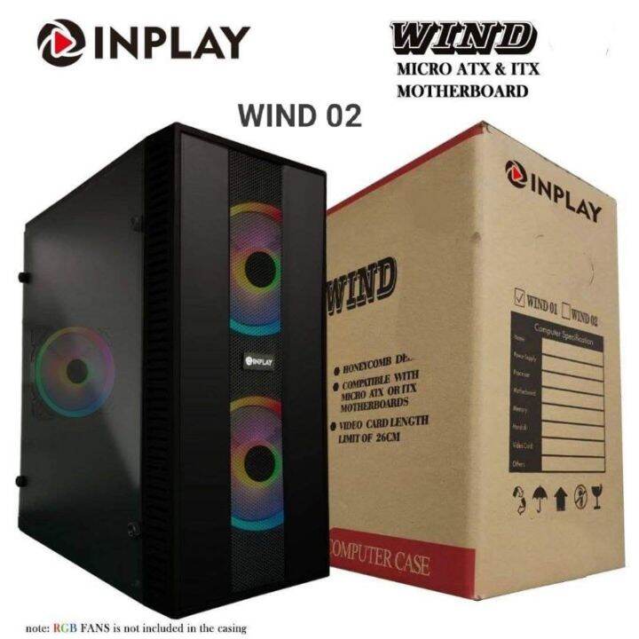 Gaming Case Inplay Wind 01 and Wind 02 | Lazada PH