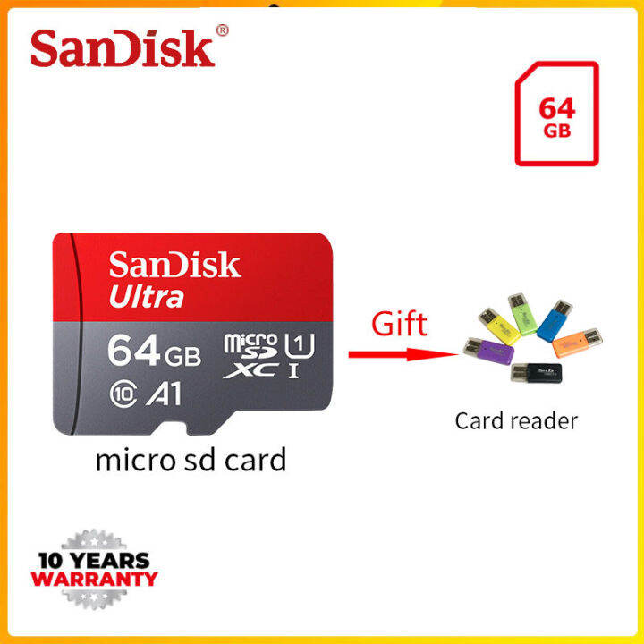 sandisk official store ph extreme ultra pro 64gb memory card original for android micro sd card ...