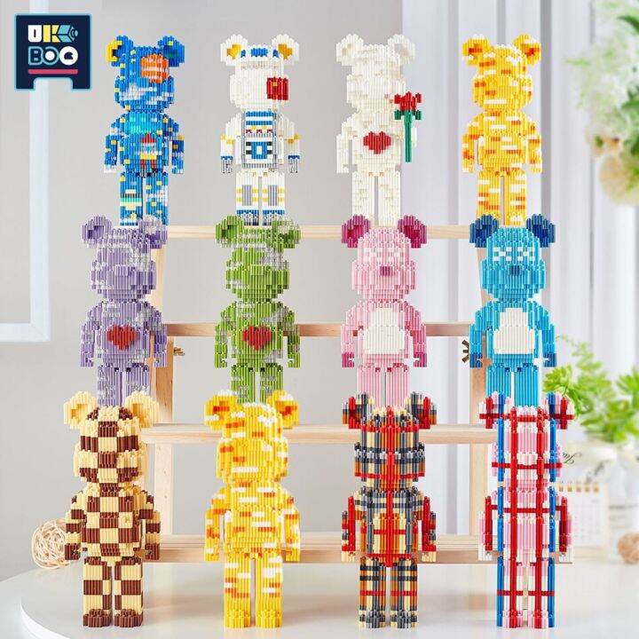 MOC Bearbrick 3D Microparticles Violent Bear Building Blocks Mini Model ...