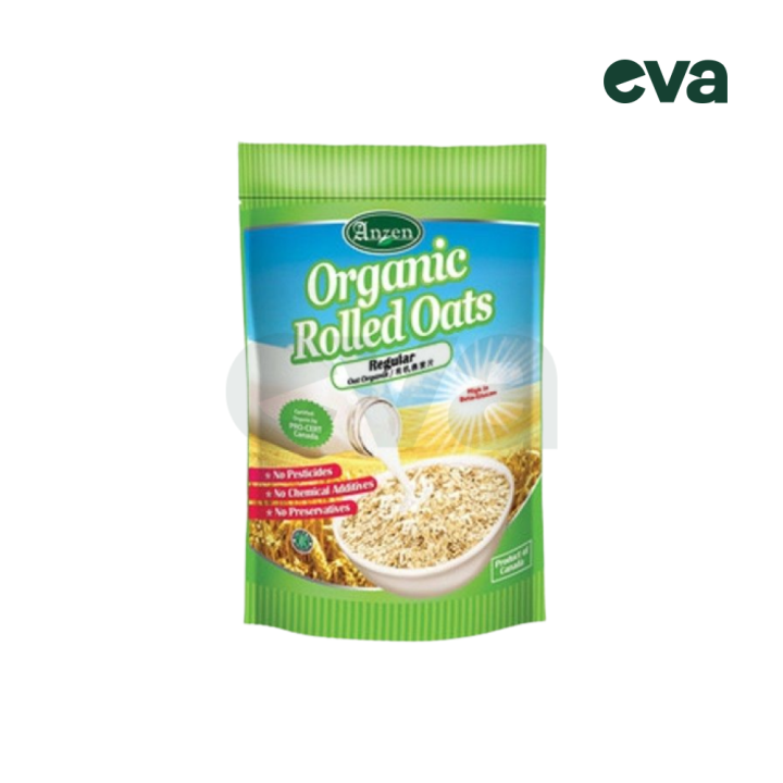 [HALAL] ANZEN ORGANIC ROLLED OATS REGULAR OAT ORGANIC 1KG | Lazada