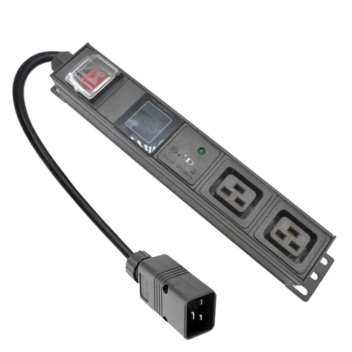 PDU Power Strip C19 output 2AC socket With current display meter C13/C20/UK/US/AU/Israel/EU PLUG ...