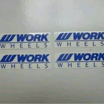 Stiker Work Wheels Velg Mobil Cutting Sticker Work Weels Isi 4 sticker ...